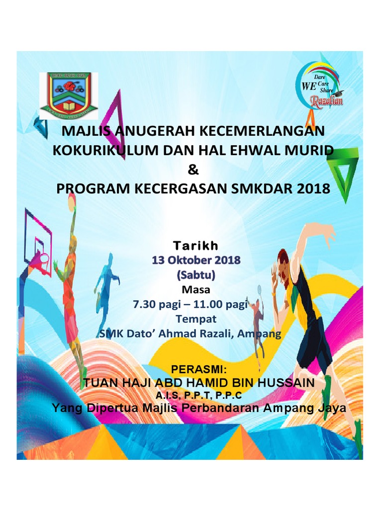 Buku Aturcara Majlis Anugerah Kecemerlangan 2018 QR Code PDF | PDF