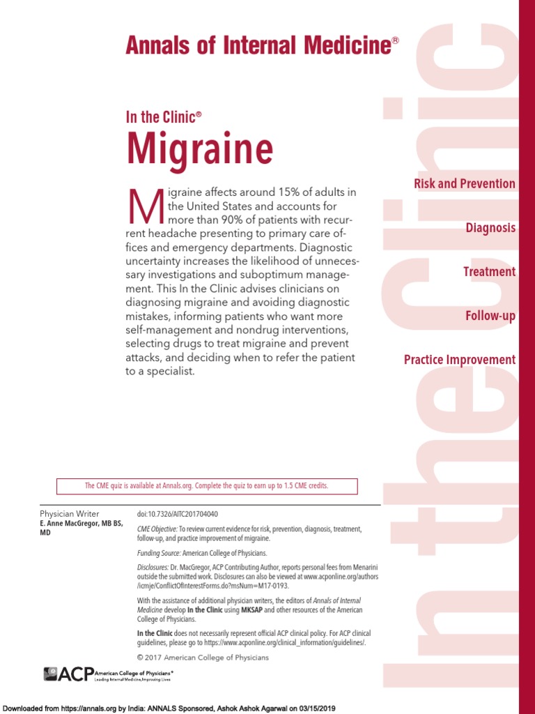Migra in | PDF | Headache | Migraine