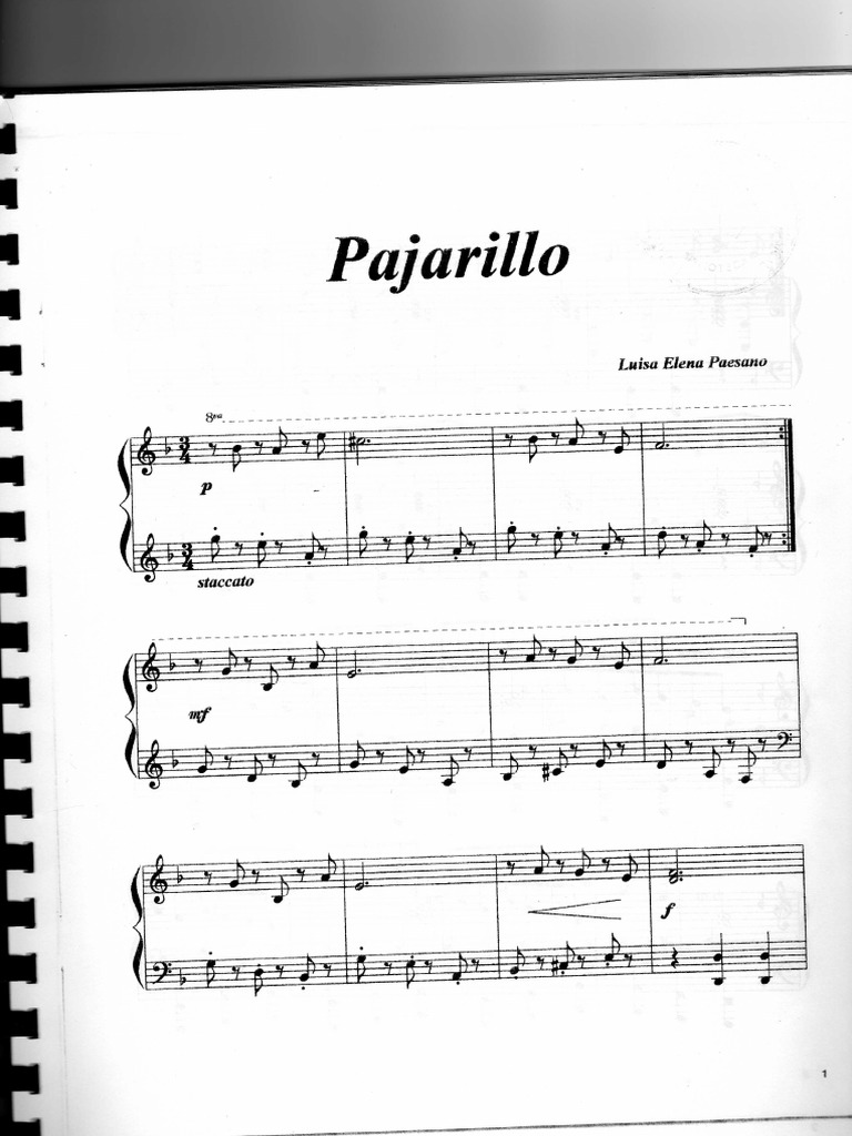 Pajarillo - Luisa Elena Paesano PDF | PDF