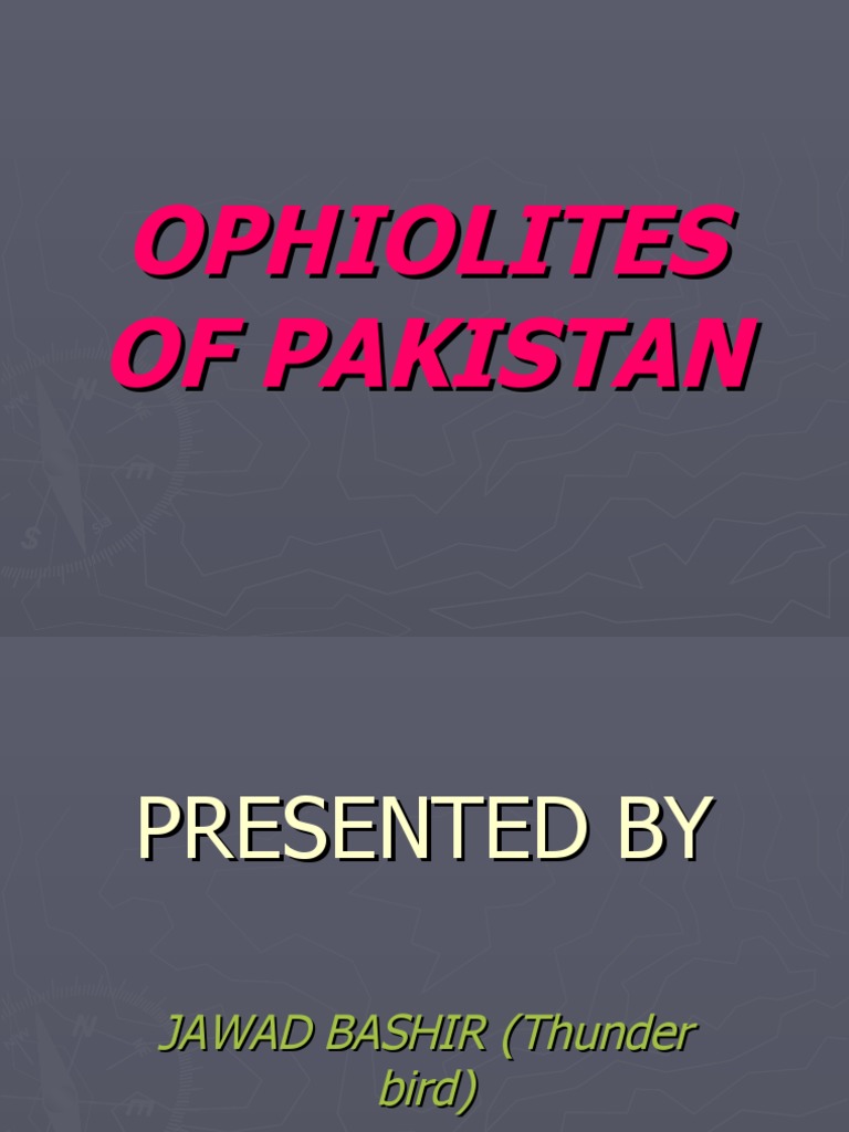 Ophiolites of Muslim Bagh, Pakistan | PDF | Structure Of The Earth ...