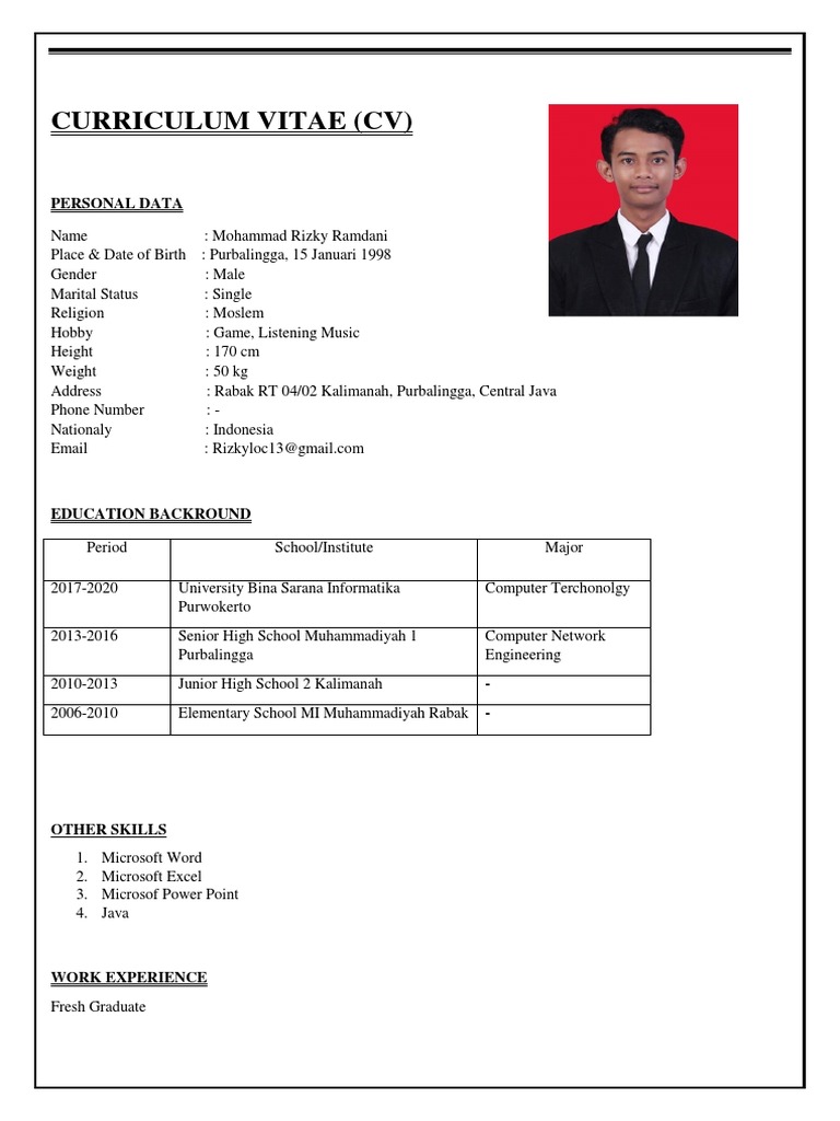 CV BIB Diah Retnow 2 | PDF