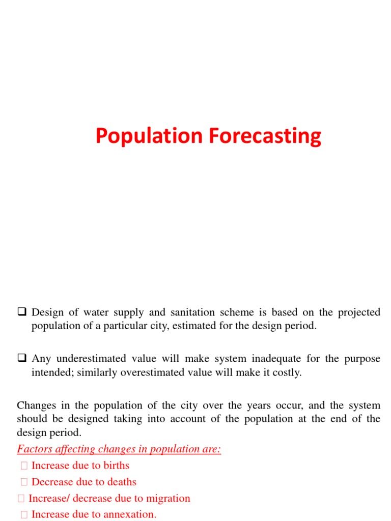 Population Forecasting | PDF