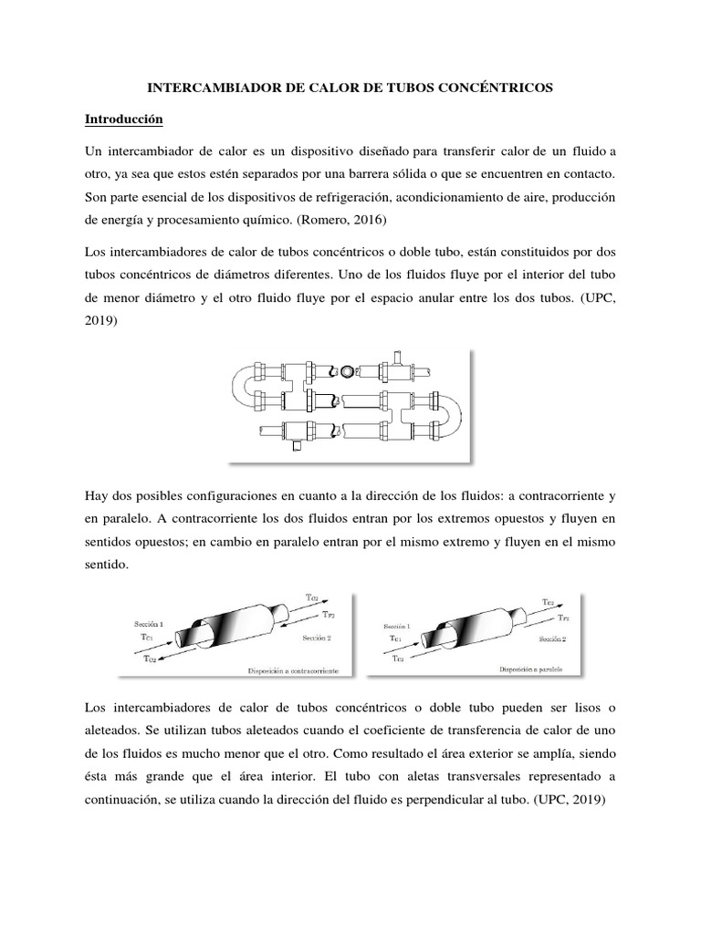 Tubos Concentricos NUT | PDF | Intercambiador de calor | Calor