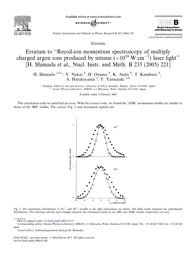 Nuclear Instruments and Methods in Physics Research Section B - Beam ...