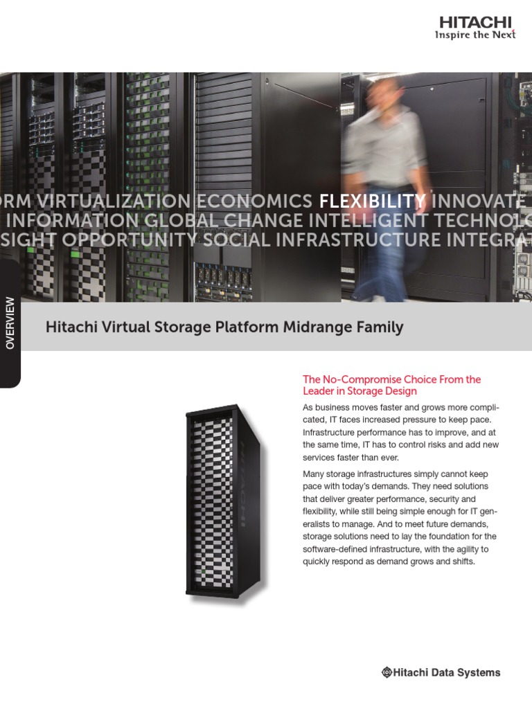 1 Hitachi VSP Midrange Family Overview Brochure | PDF | Computer Data Storage | Data Management
