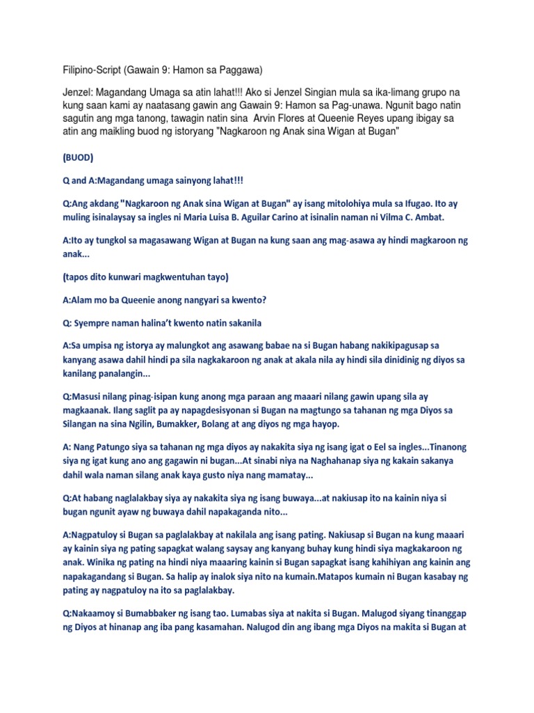 Filipino Bug An | PDF