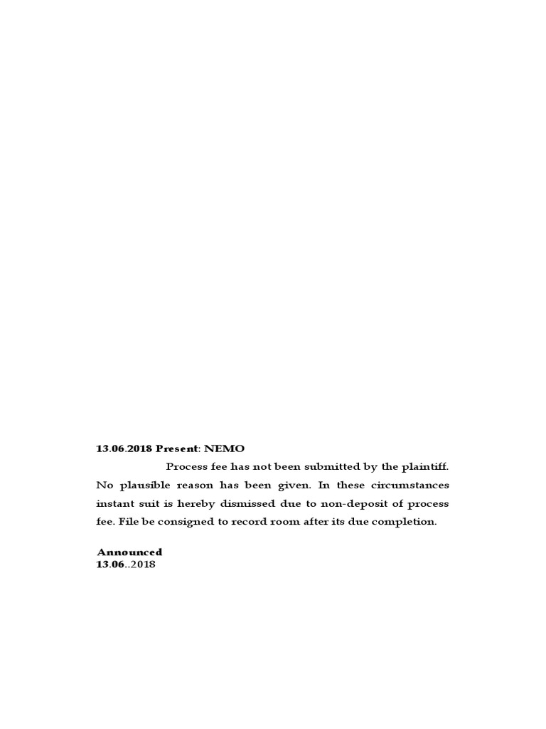 Talbana Dismissed | PDF