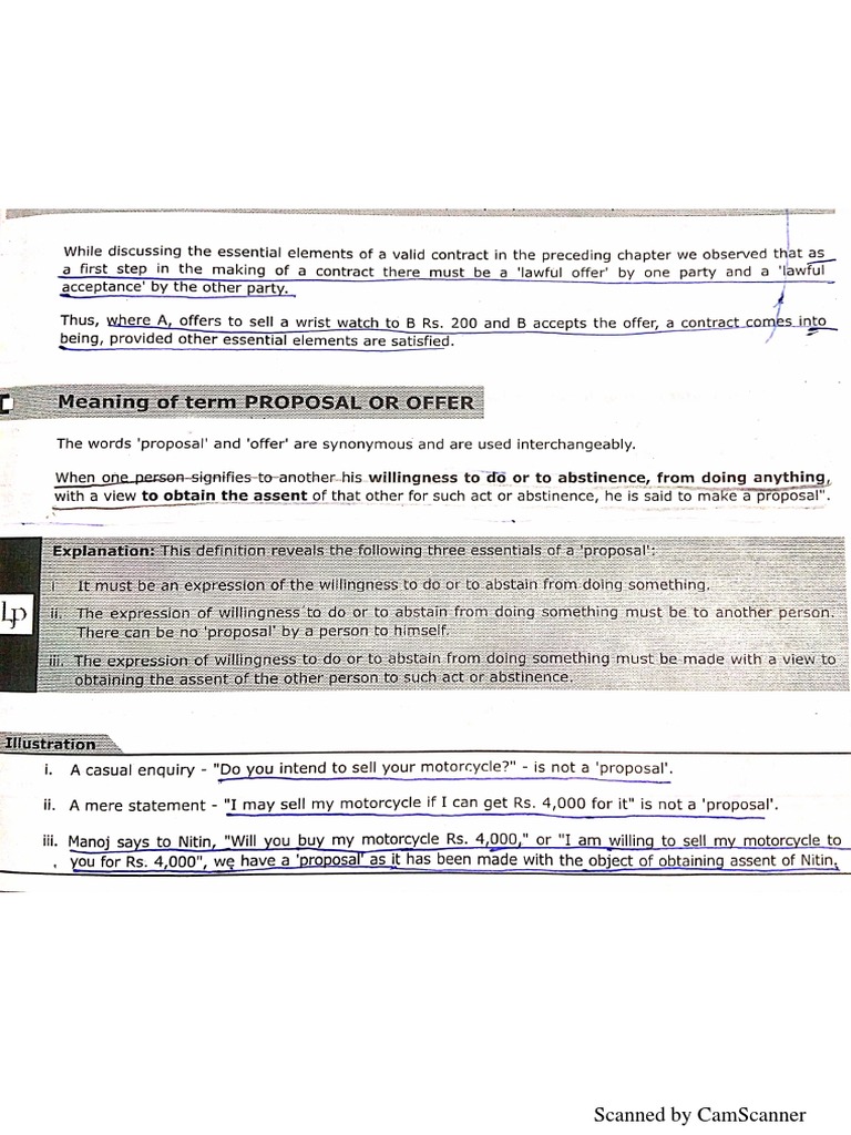 Proposal or Offer | PDF