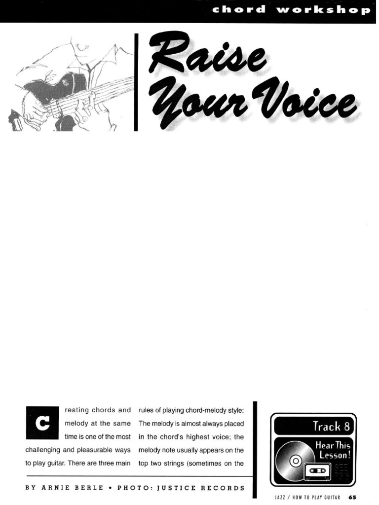 Raise Your Voice Chord Melody Basics | PDF | Chord (Music) | Harmony