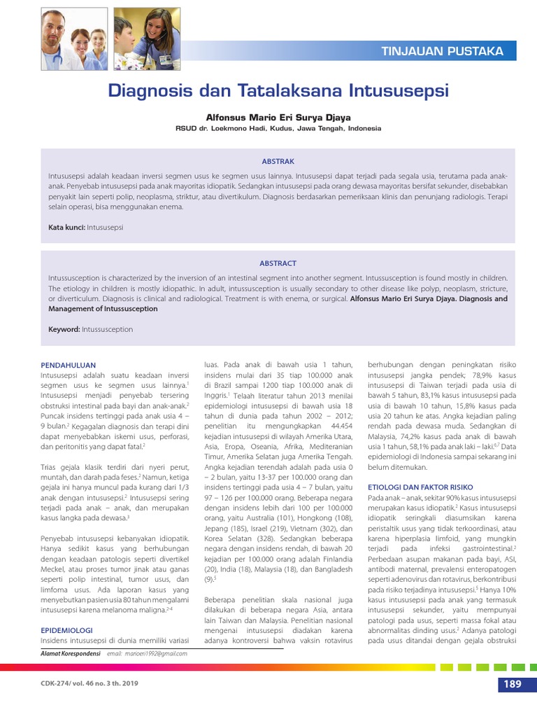 Diagnosis Dan Tatalaksana Intususepsi | PDF