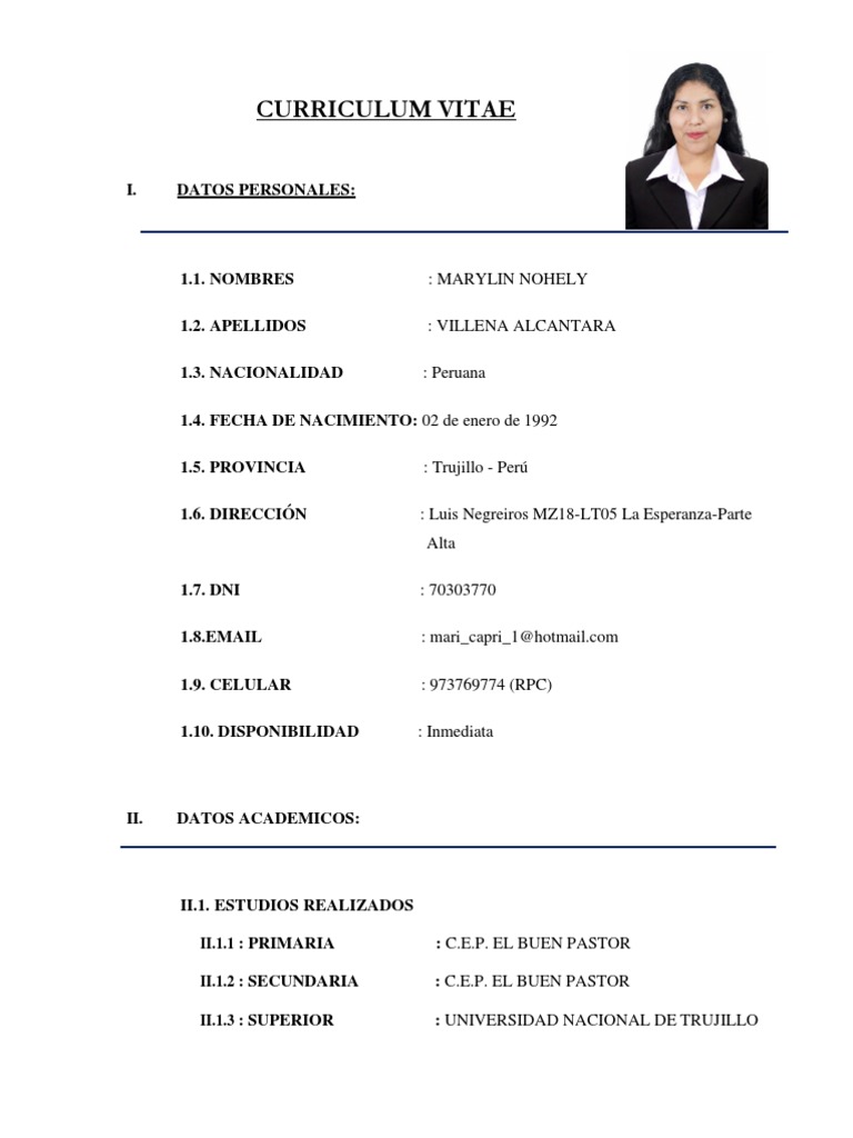 Curriculum Vitae Mary Final PDF | PDF | Farmacia | Cuidado de la salud