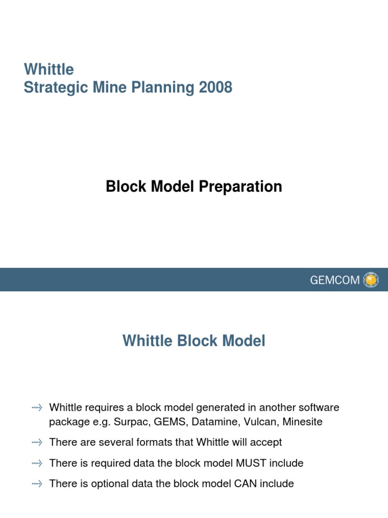 05 Block Model Prep | PDF | File Format | Comma Separated Values