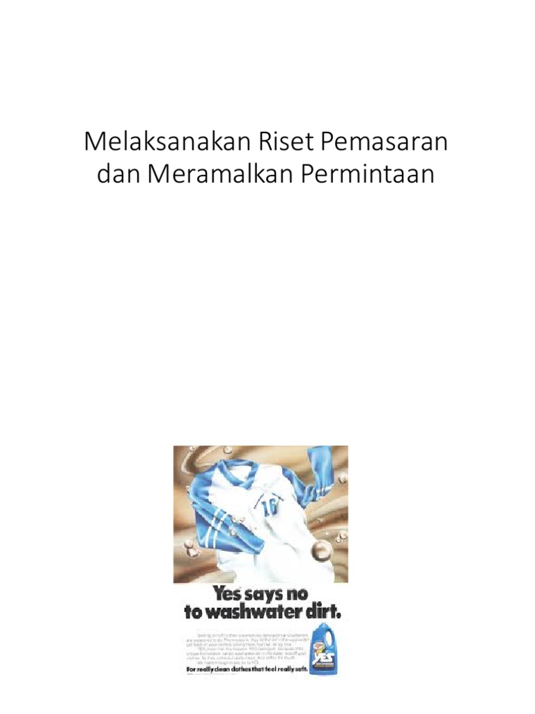 Riset Pemasaran dan Ramalan Permintaan | PDF | Pengelolaan Keuangan & Uang