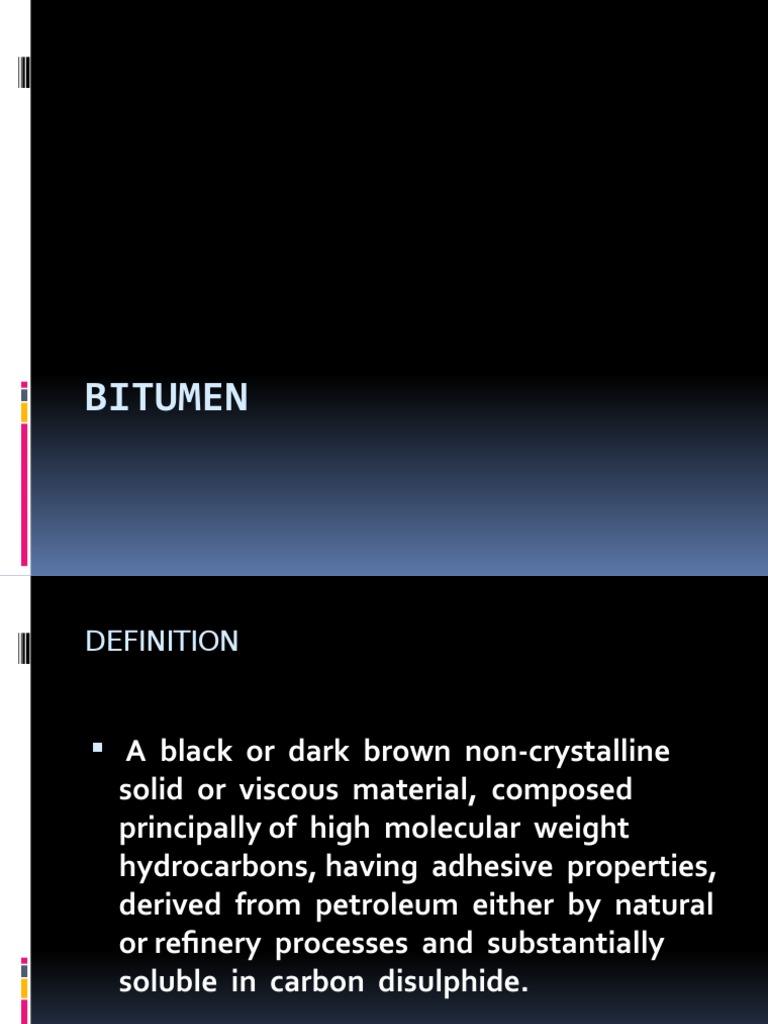 Bitumen | PDF | Asphalt | Petroleum