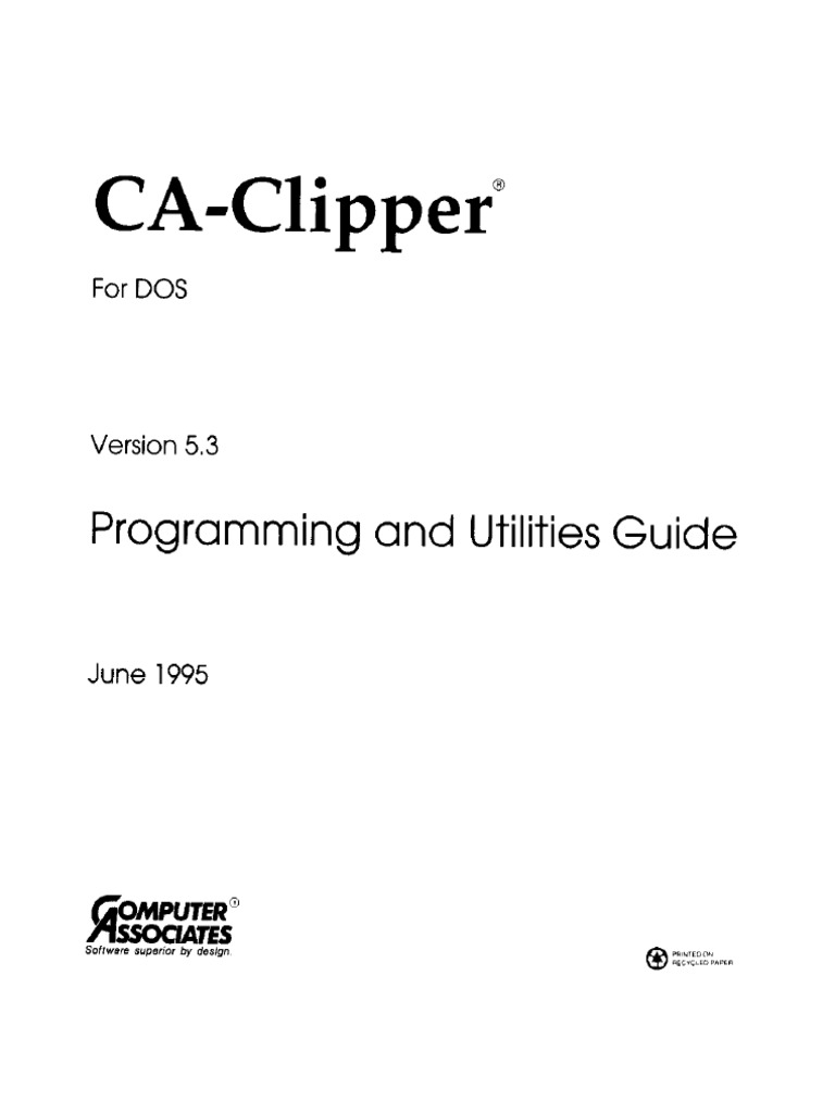 Clipper 5.3 | PDF | Array Data Structure | Scope (Computer Science)