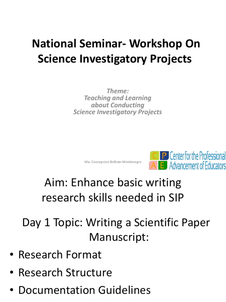 SIP Day1.v2 | PDF | Dignity | Scientific Method