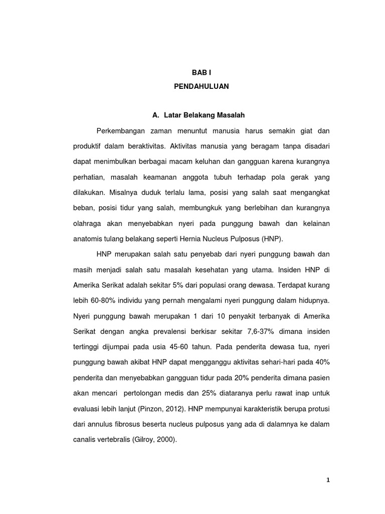 Penatalaksanaan Fisioterapi HNP L5-S1 | PDF | Kesehatan Holistik