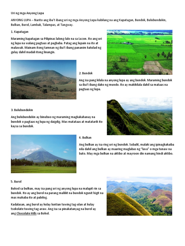 Anyong Lupa Bulubundukin