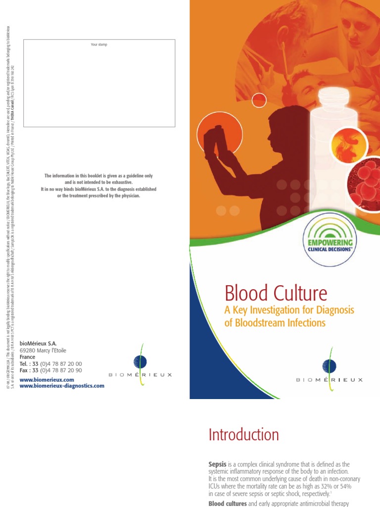 Blood Culture Booklet | PDF | Infection | Sepsis