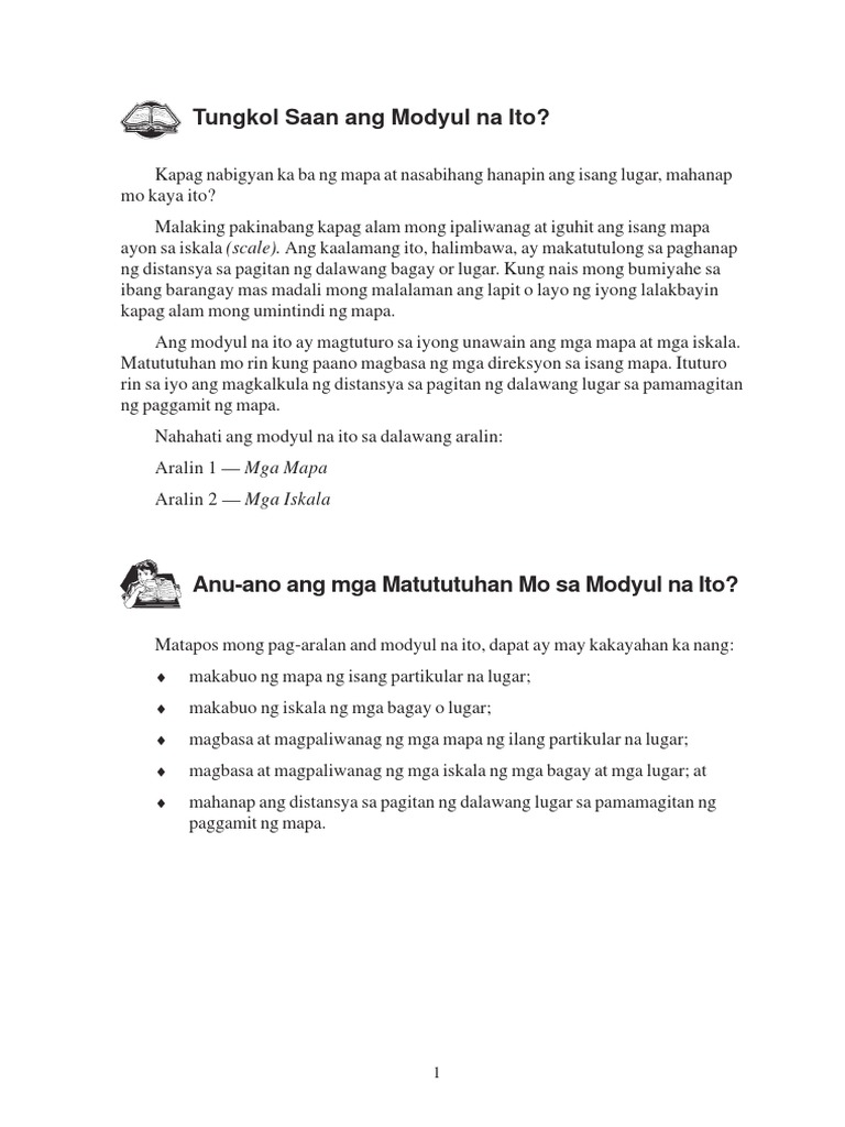 Mga Mapa at Iskala PDF | PDF