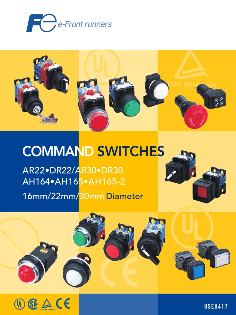 Fuji Control Part - Push Button | PDF | Switch | Alternating Current