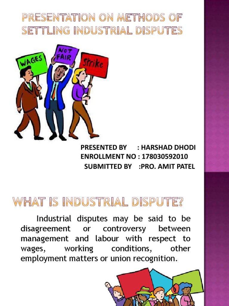Collective Bargaining and Dispute Resolution Mechanisms under the ...