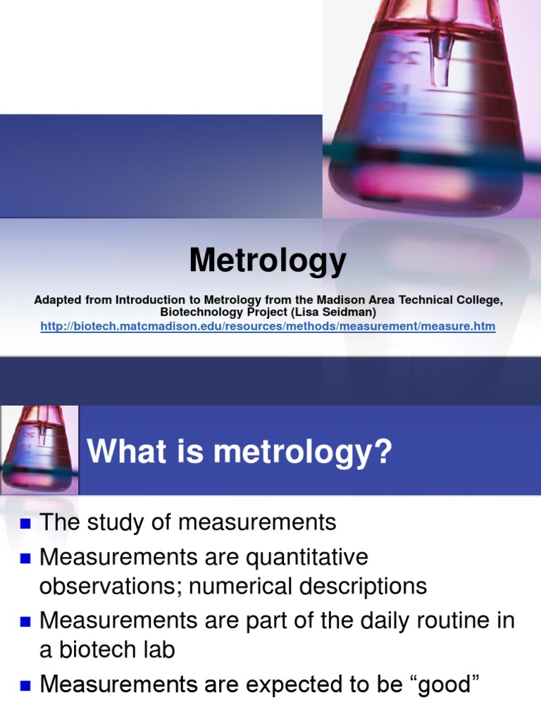 Metrology Fundamentals: Understanding Measurement Concepts | PDF ...