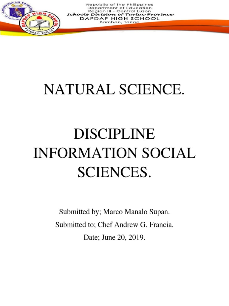 Overview of Natural Science Branches | PDF