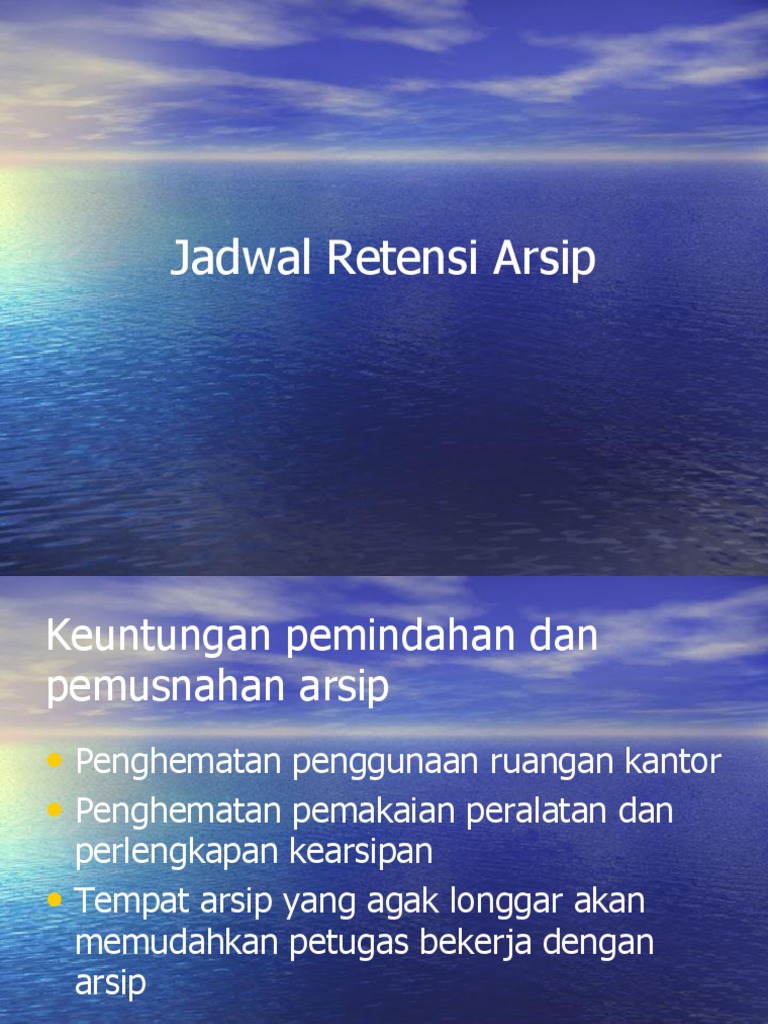 1-Jadwal Retensi Arsip | PDF