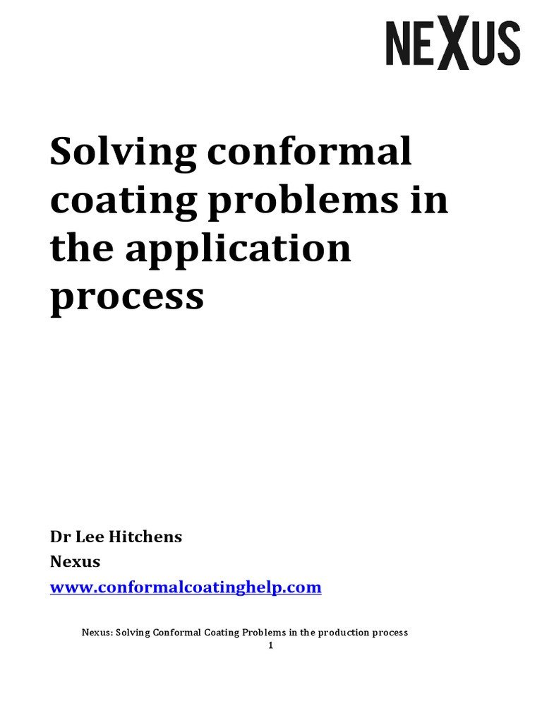 Solving Conformal Coating Problems in The Application Process | PDF | Printed Circuit Board ...