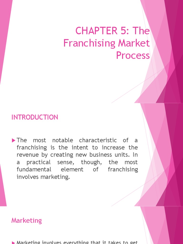 Chapter 5: The Franchising Market Process | PDF | Franchising ...