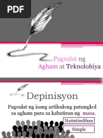 Feature Writing Filipino Example | PDF