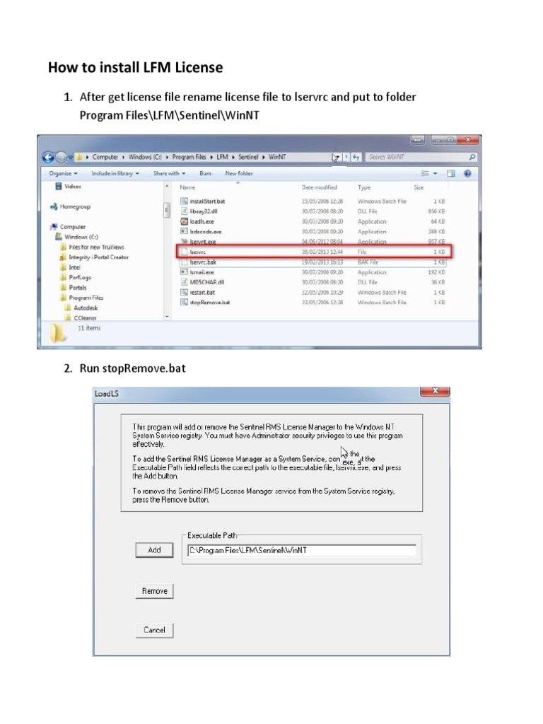 Install LFM License Guide | PDF