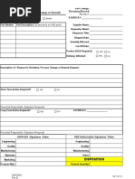 Deviation Request Form: Contractor Approval For Deviation | PDF