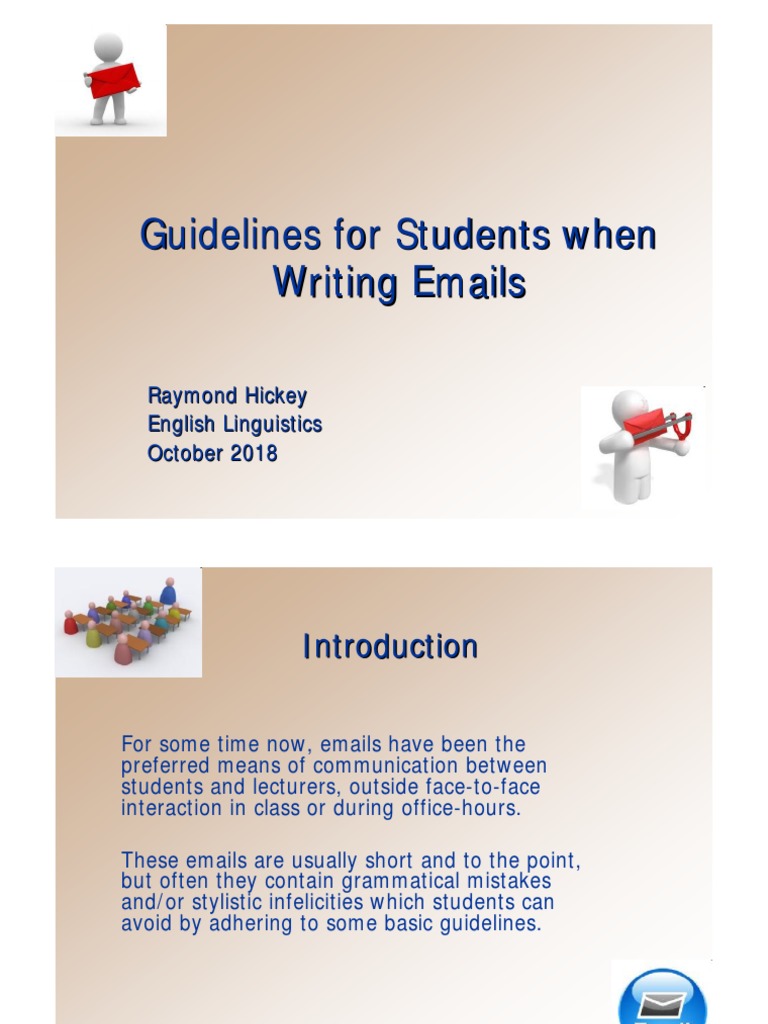 Guidelines For Students When Writing Emails | PDF | English Language ...