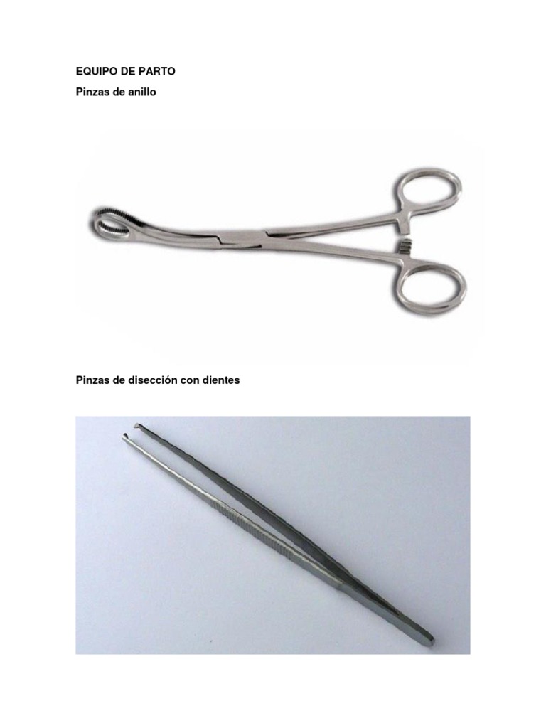 Instrumental Quirúrgico para Parto | PDF