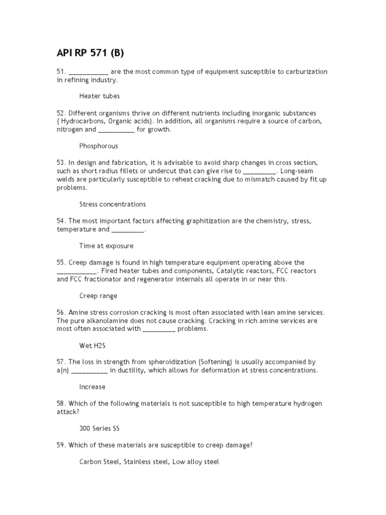 Api RP 571 (B) 51-100 | PDF | Corrosion | Fracture