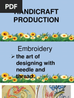 Tle Handicraft Quarter 1 Module 1 | PDF | Embroidery | Sewing