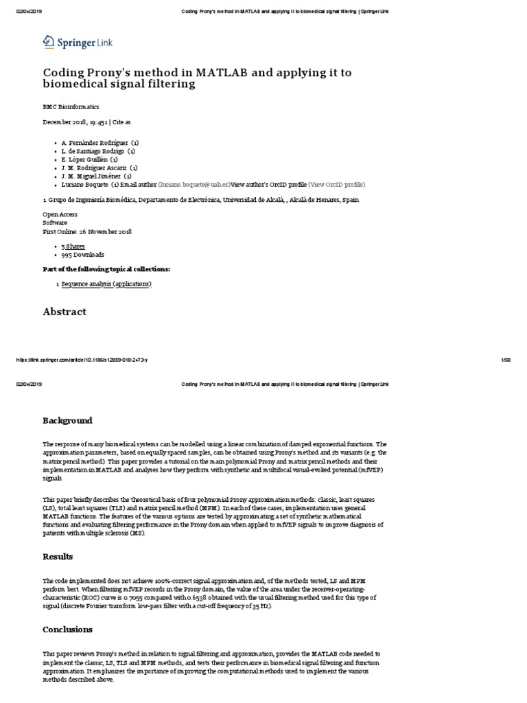 Biomedical Signal Filtering | PDF | System Of Linear Equations | Matrix (Mathematics)