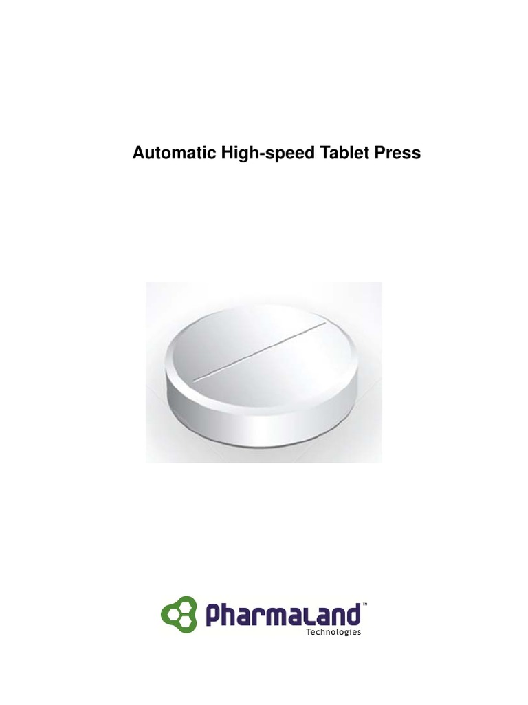 Automatic High-Speed Tablet Press | PDF | Tablet (Pharmacy) | Nature