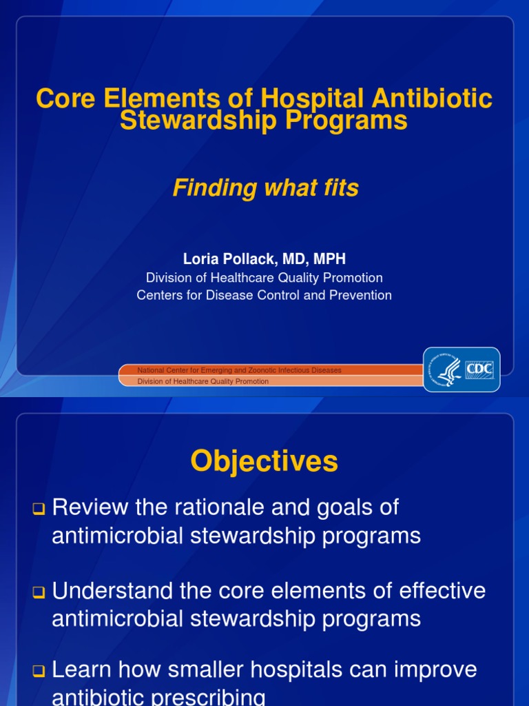 Core Elements Of Hospital Antibiotic Stewardship Programs Finding What