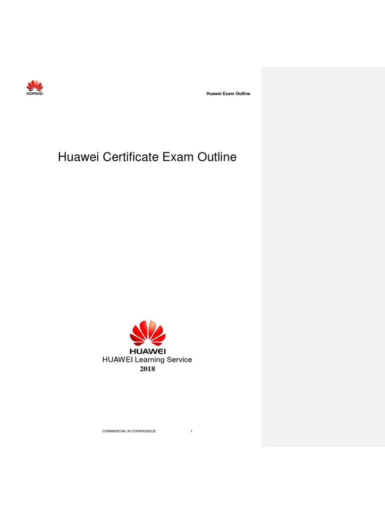 2018-Huawei Certificate Exam Outline - V5.06 | PDF | Internet Protocol ...