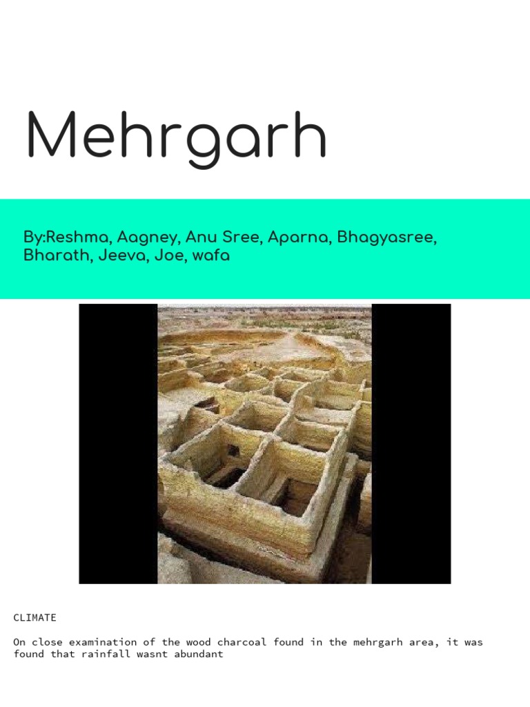 Look Book - Mehrgarh Indus Valley Civilization | PDF