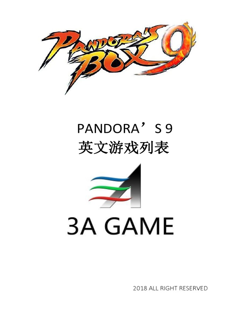 Pandora's Box 9 Game List | PDF | Leisure | Sports