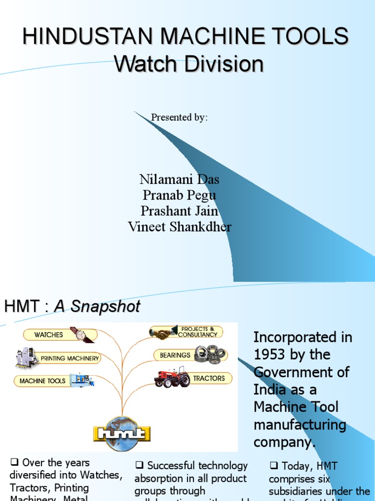 Hindustan Machine Tools Watch Division | PDF | Economies | Marketing