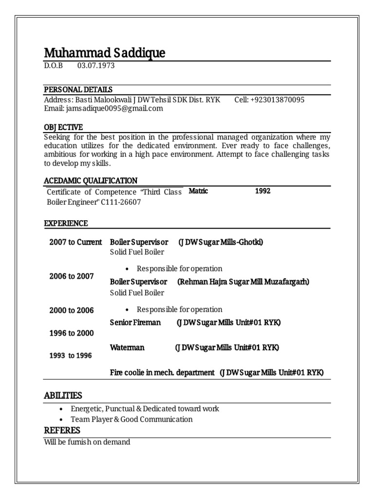 Resume Jam SB | PDF