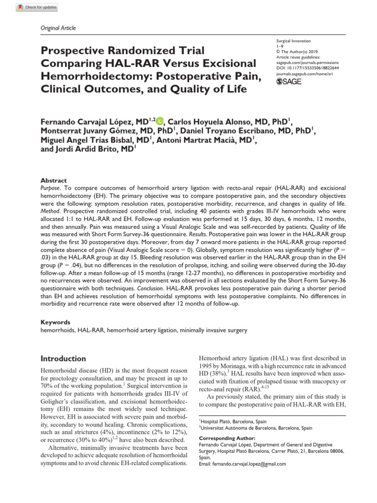 Hal Rar | PDF | Hemorrhoid | Surgery