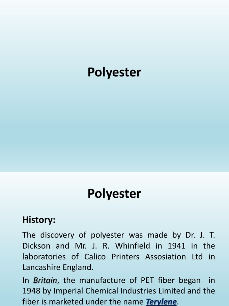 Polyester | PDF | Polyester | Fibers