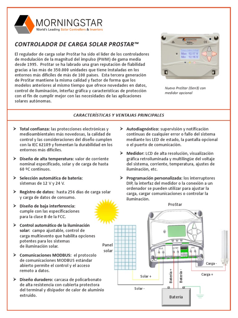 MSC Data Sheet Prostar PWM Master Esp MM | Descargar gratis PDF | Diodo ...