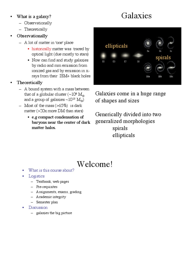Lecture1 2 | PDF | Galaxy | Dark Matter